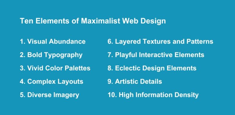 Maximalism in Graphic and Web Design in 2025 | Invoxico